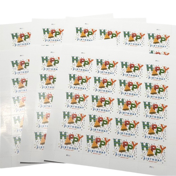 USPS | Office | 2 Forever Stamps 2021 Happy Birthday Usps First Class ...